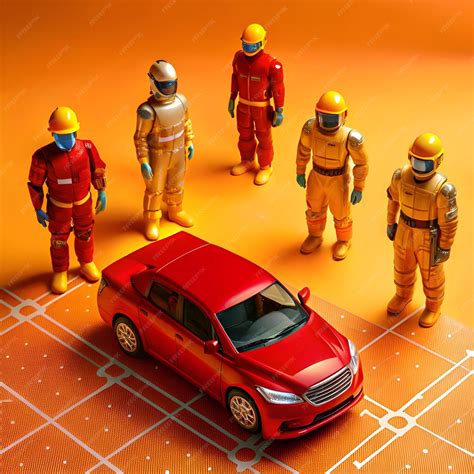 Ai Powered Vehicle Inspection With Futuristic Robots Premium Ai Generated Image