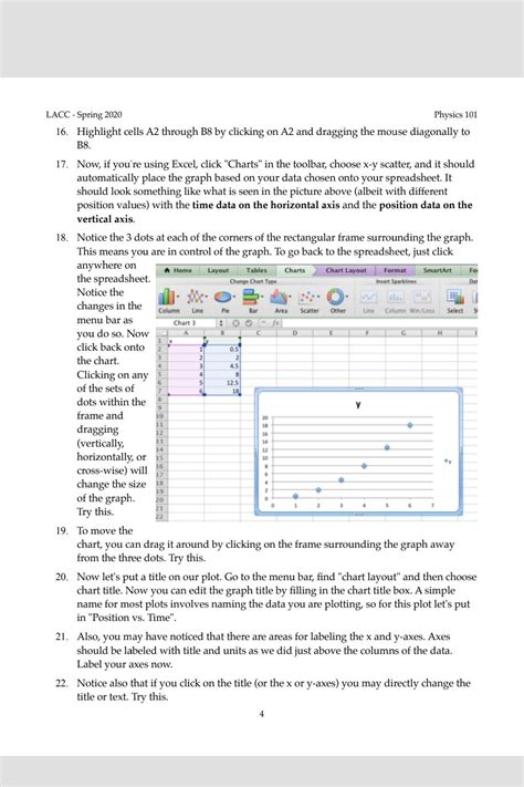 LACC Spring Physics Lab EXCEL Equipment Chegg