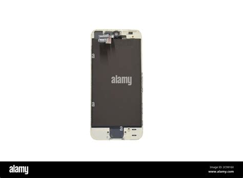Spare Parts Replacement Lcd Display For Smartphone Isolated On White Background With Clipping