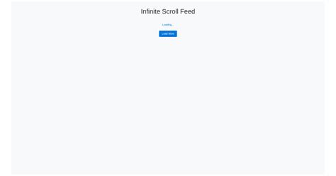 Infinite Scroll Feed Free Html Bootstrap Component