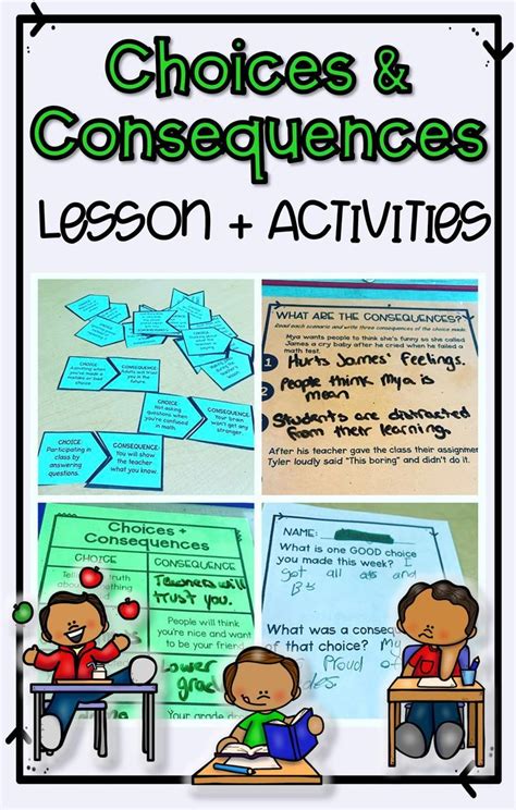 Free Printable Actions And Consequences Worksheets