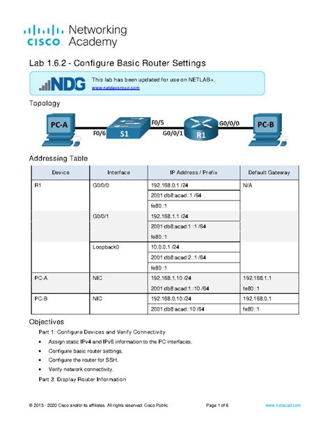 Lab 4 2 8 Configure Router On A Stick Inter Vlan Routing Topology Addressing Table Device