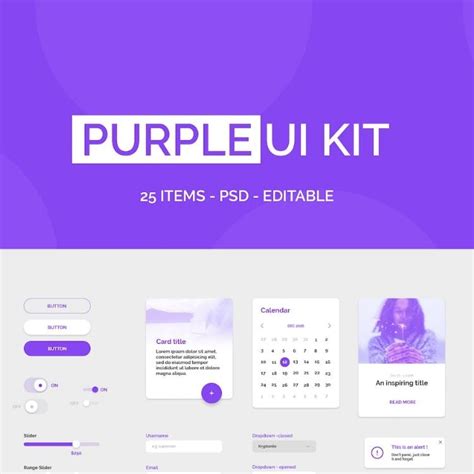 purple ui kit