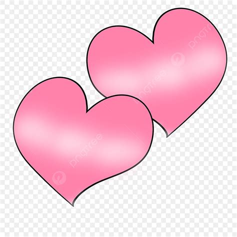 핑크 흐린 더블 사랑 클립 아트 하트 일러스트 분홍 검은 틀 무료 Png 일러스트 및 Psd 이미지 무료 다운로드 Pngtree
