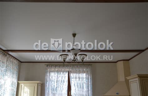 Натяжные потолки на кухне