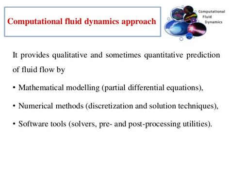 computational fluid dynamics approach conservation equations and