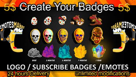 Create Custom Twitch Emotes Twitch Badges Twitch Sub Badges Design By Emotesmakerteam Fiverr