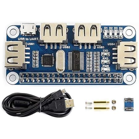 Waveshare Port USB HUB Hubs HAT Compatible With USB For RPi Raspberry Pi Zero A B B