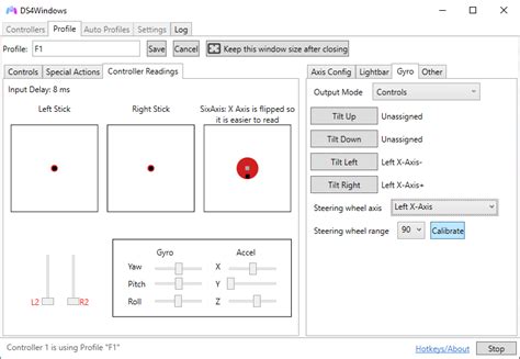 Calibration Issue Steering Wheel Emulation Issue Ryochan DS Windows GitHub