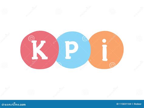 Kpi Marketing Concept Key Performance Indicator Vector Business Acronym Stock Vector