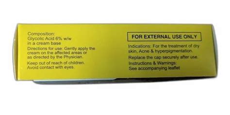 Unisex Glycolic Acid 6 Cream at ₹ 201/bottle in Ahmedabad | ID ...