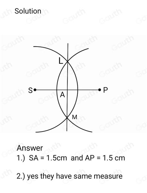 Solved Directions Construct A Midpoint Of A Line Segment Using Any Straightedge Compass