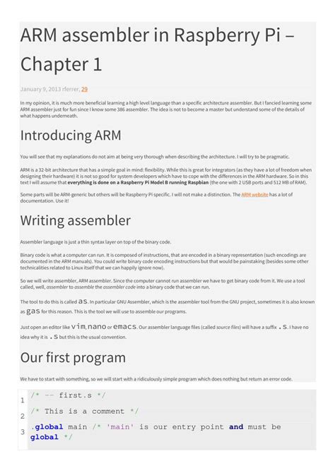 pdf arm assembler in raspberry pi dokumen tips