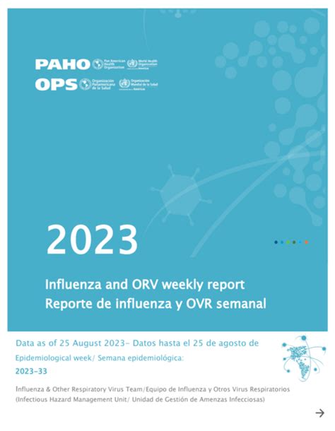 Weekly Updates Influenza Epidemiological Week 33 25 August 2023 Paho Who Pan American