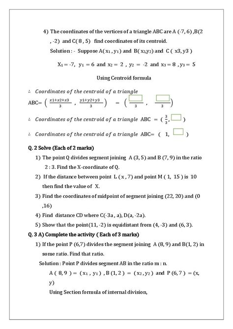 Maharashtra Ssc Maths Question Bank 2023 Pdf Maharashtra Board