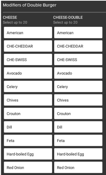 Select Modifiers During Order Entry On Skytab Pos Shift4 Knowledge