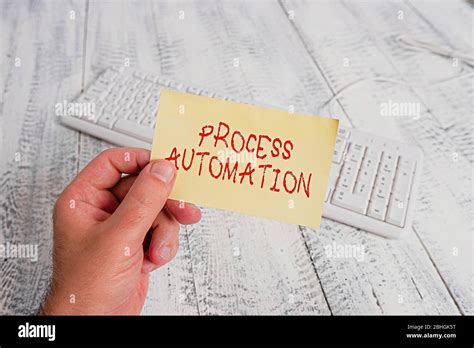 Conceptual Hand Writing Showing Process Automation Concept Meaning Transformation Streamlined