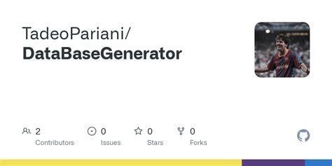 github tadeopariani databasegenerator