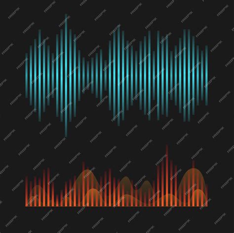 Premium Vector Digital Music Equalizer Audio Waves Design Template Vector Illustration