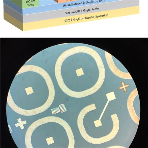 Top Schematic Of Lateral Diode Structure Bottom Optical Image Of Download Scientific