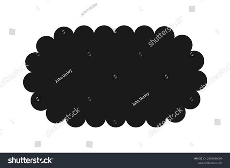 Scallop Edge Rounded Rectangle Shape Icon Stock Vector Royalty Free 2256920005 Shutterstock
