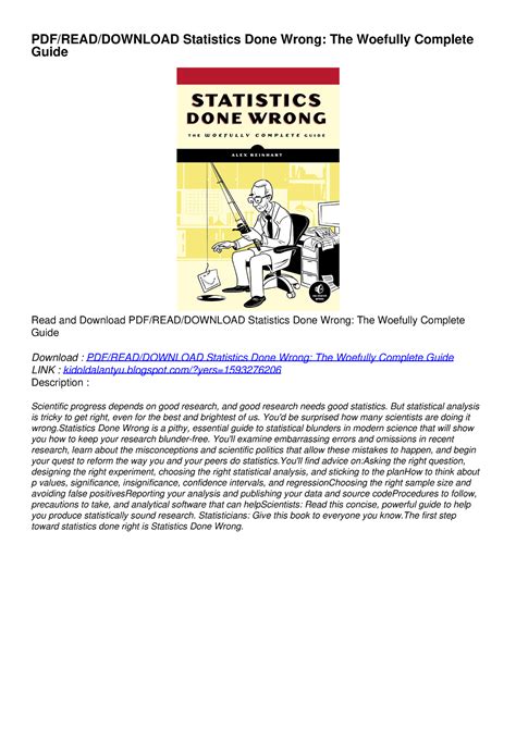 pdf read download statistics done wrong the woefully complete guide