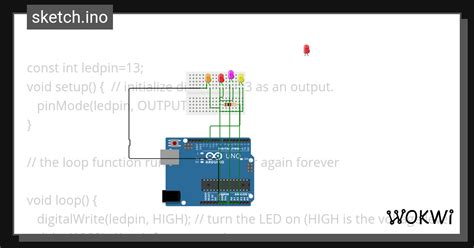 Led Blinking Condition Wokwi Esp32 Stm32 Arduino Simulator