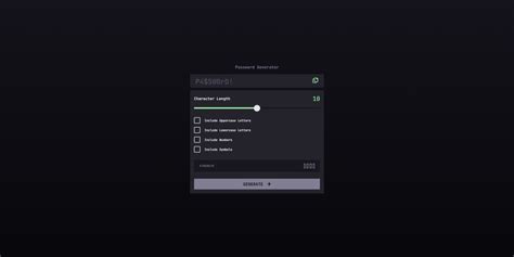 GitHub Hugo Farias Password Generator Front End Mentor Challenge