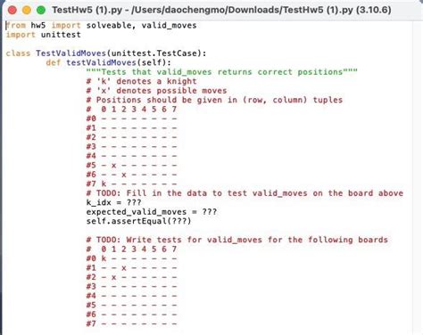 Solved Use Recursion To Determine If A Knight Starting In A Chegg Com
