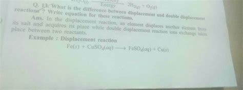 Q 13 What Is The Difference Between Displacement And Double Displacemen