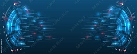 Big Data Visualization On Dark Background An Array Of Multi Colored Lines Hi Tech Concept Of
