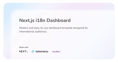 next js i18n dashboard