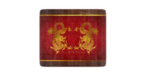 Golden Chinese Dragon With Old Ideogram Cb Cutting Board Zazzle