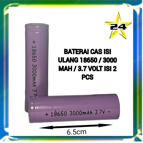Baterai Charger Isi Ulang Batre Li Ion Batre Charger V Mah Harga Pcs