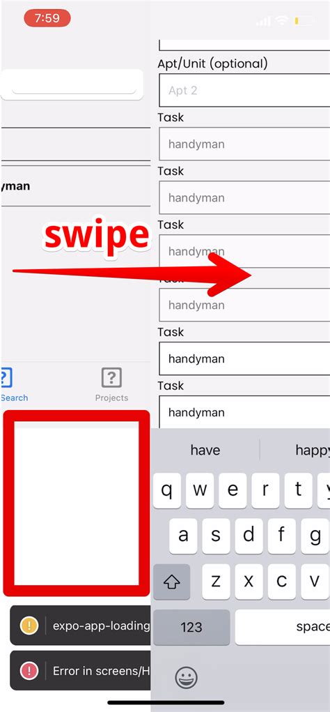 KeyboardAvoidingView Leaves White Space When User Navigates To Prev Screen Using Swipe Gesture