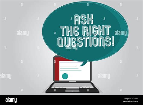 Handwriting Text Writing Ask The Right Questions Concept Meaning Asking Correctly For