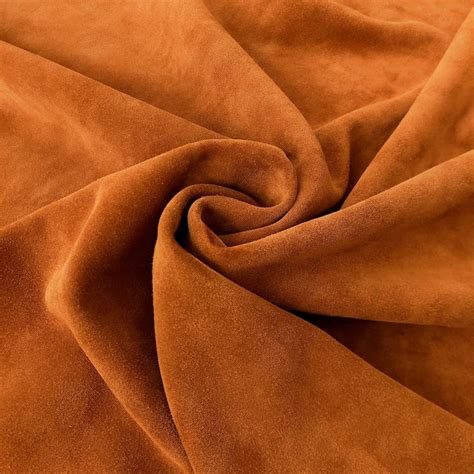 Premium Tan Cowhide Suede Leather Calf Split Velour Suede 4 Oz For