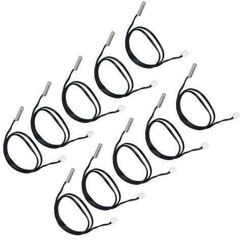 Sensor De Temperatura Del Termistor Ntc 10 Piezas Sonda Del Sensor De Temperatura Sonda De