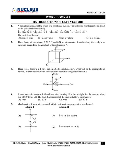 introduction of unit vector work book 1 pdf acceleration