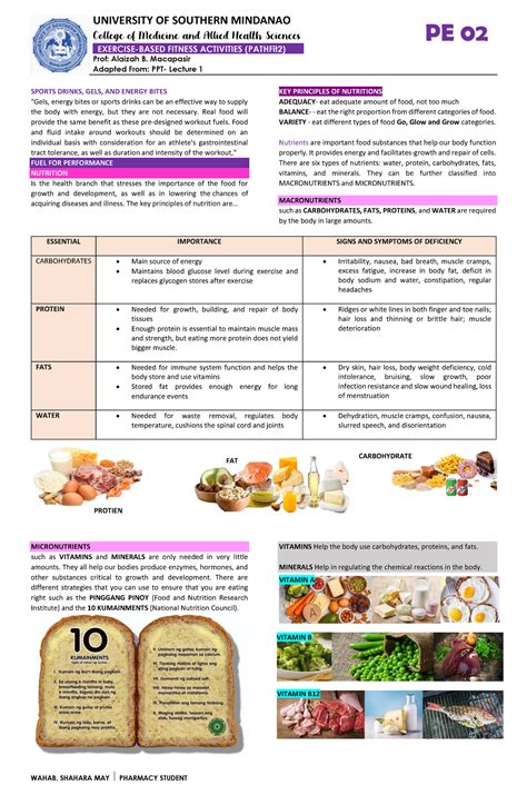 Pe Trans Lec1 Lecture Notes University Of Southern Mindanao College