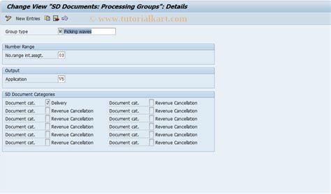 OWKW SAP Tcode Group For Picking Wave