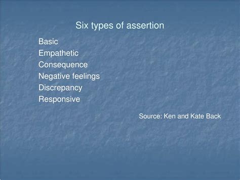 Ppt Two Principles Of Assertion Powerpoint Presentation Free