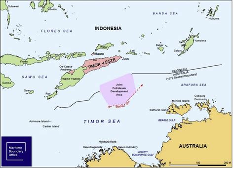 Map Of Timor Leste From Timor Leste Maritime Boundary