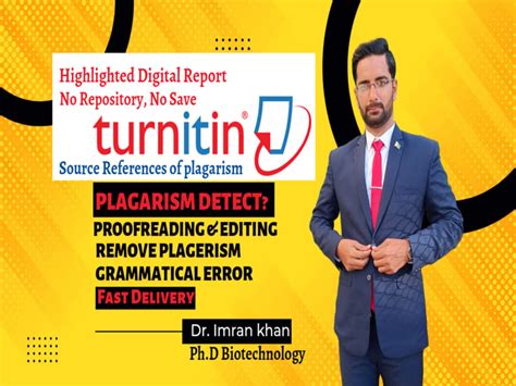 Plagarism Report Via Turnitin And Proofread Your Manuscript Upwork