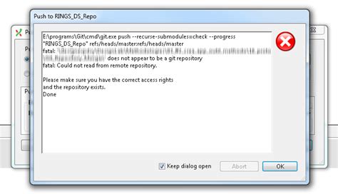 Bash Git Extension Permissionsrights Error During Push On Private