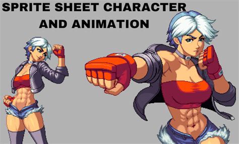 Draw D Sprite Sheet Character Pixelart Game Spirit Sheet Animations By Hoodcollin Fiverr