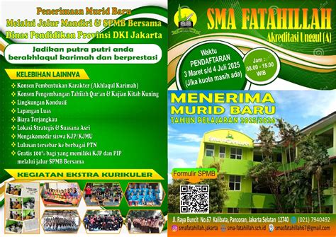 Ppdb Smas Fatahillah Jakarta