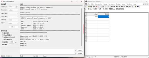 25 W5100sw5500rp2040 Raspberry Pi Pico＜modebus Tcp Server Example＞