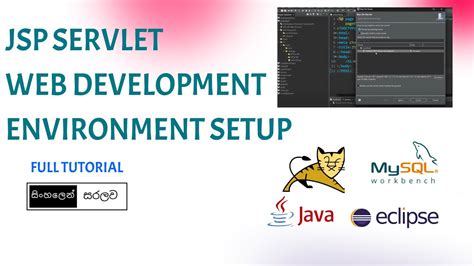 Environment Setup For Dynamic Web App Using Jsp And Servlet Sinhala Tutorial Youtube