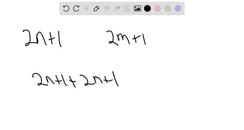 Solved The Following Proof Proves That The Sum Of Two Even Numbers Is